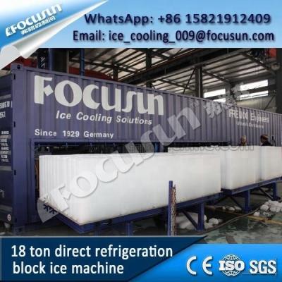 Cina Capacità di stoccaggio di ghiaccio 20000 kg Macchina per blocchi di ghiaccio industriale con componenti di pompa in vendita