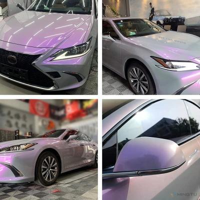 Cina Trasformazione del veicolo fai-da-te Mingtu Grigio a incantevole viola lucida Cameleon Vinyl Wrap in vendita