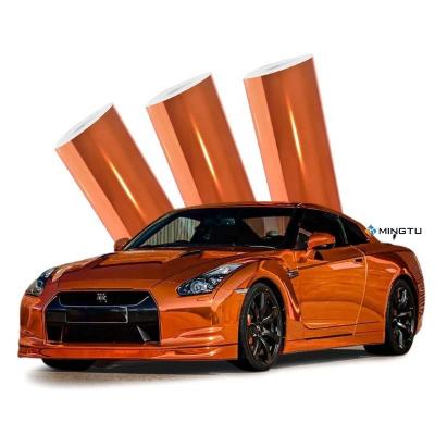 China Automobil-Vinyl-Wrap in superglänzendem Metall-Smaragdgrün mit abnehmbarem Klebstoff zu verkaufen