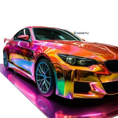 China Automobil-Vinyl-Wrap in superglänzendem Metall-Smaragdgrün mit abnehmbarem Klebstoff zu verkaufen