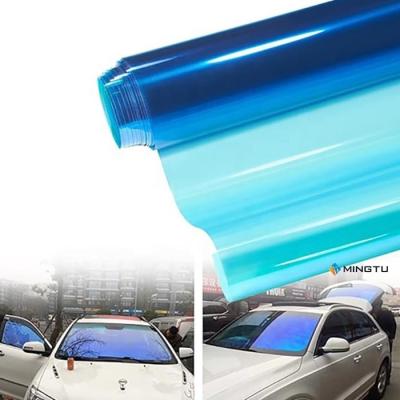 Cina Chameleon Tint 85% VLT Film per finestre isolante termico 1*30M Blu Viola Finestra Tint Film in vendita