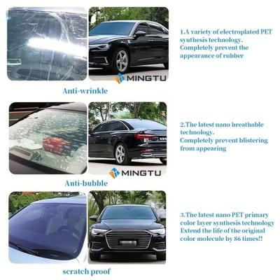 Cina 2 ml di spessore Mingtu High End Nano Ceramic Series Window Film per un elevato isolamento termico in vendita