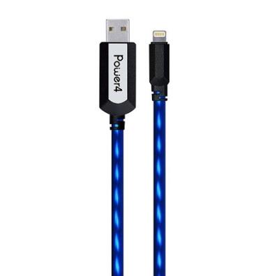 China EL Visible 8 Pin Lightning USB Flowing Flat Cable LDF002 for sale