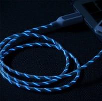 China EL Visible Light Micro USB Flowing Round Cable LR001 for sale
