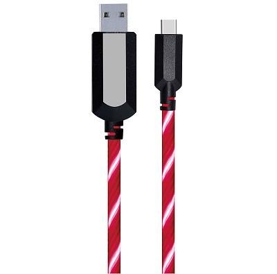 China EL Visible Type-C to USB Flowing Round Cable LD004 for sale