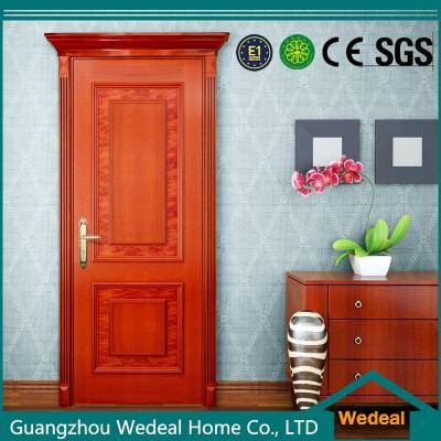 China French Door Interior door Yellow Wooden Door For Room/Hotel/Villa In High Quality for sale
