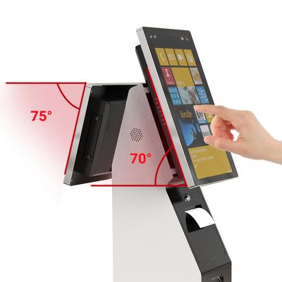 China Customized Dual Screen Kiosk , Payment Terminal Kiosk 15.6 Inch For Restaurant for sale
