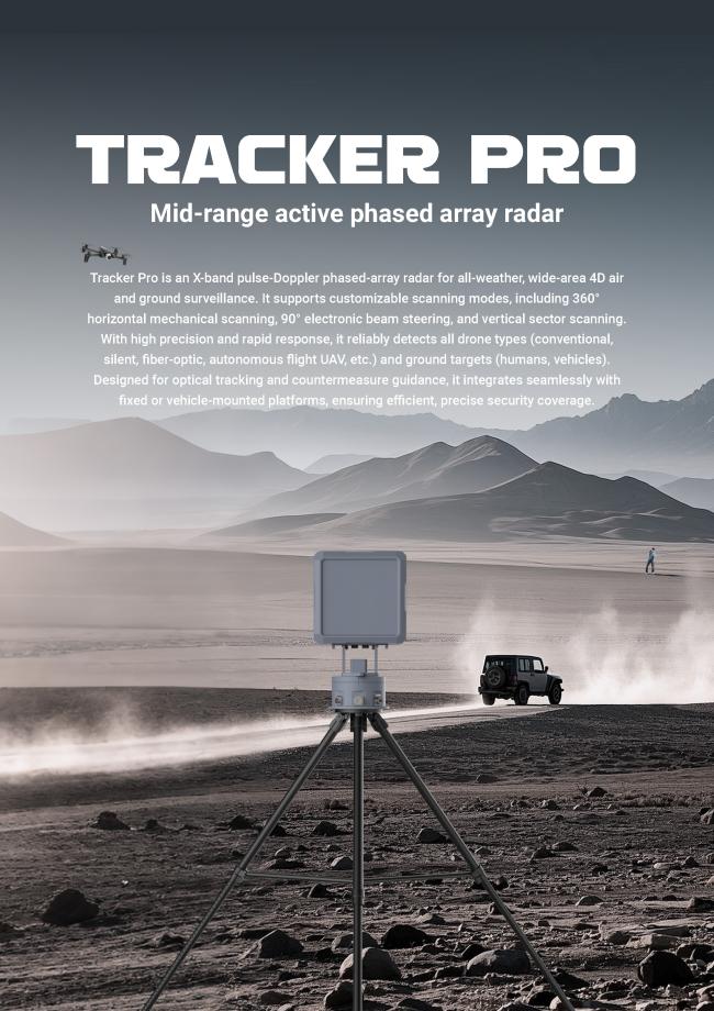 Tracker Pro AESA Radar front view