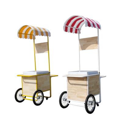 China Silver Complete Mini Beer Trailer California Mobile Bike Food Trailer Commercial Supply Puller for sale