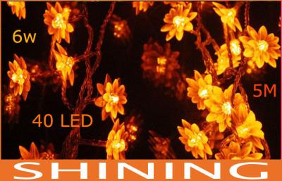 Cina Luce all'aperto 106W della corda di forma gialla LED del fiore per illuminazione del partito in vendita