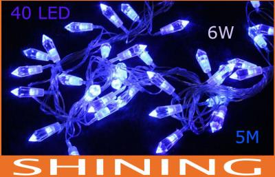Cina La corda commerciale della decorazione del blu 40m LED accende il cavo del PVC 110V/220V in vendita