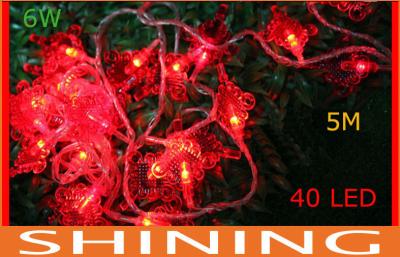 Cina 40pcs la luce all'aperto rossa della corda delle lampadine 220V LED con ROHS/CE ha approvato in vendita