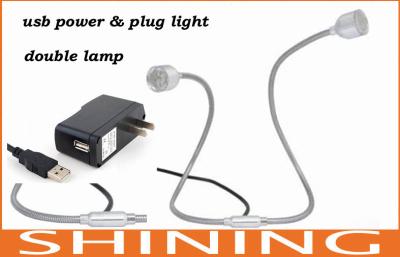 中国 金属の適用範囲が広い首 USB によって動力を与えられる LED は PC のための高い明るさをつけます 販売のため