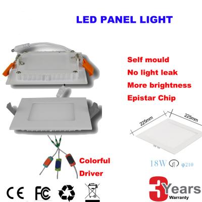 Cina 225 la luce di pannello del × 225mm SMD LED, 18W quadra la lampada di pannello principale in vendita