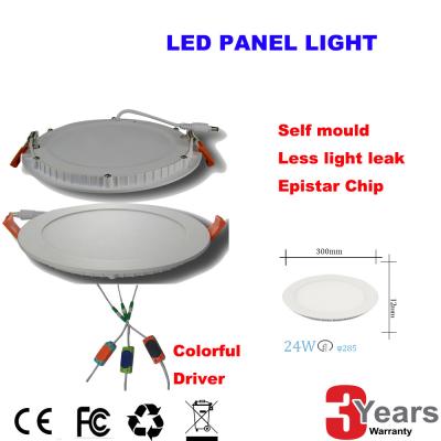 Cina 24Watt economizzatore d'energia ha condotto luminosità rotonda 120degree della luce di pannello l'alta in vendita