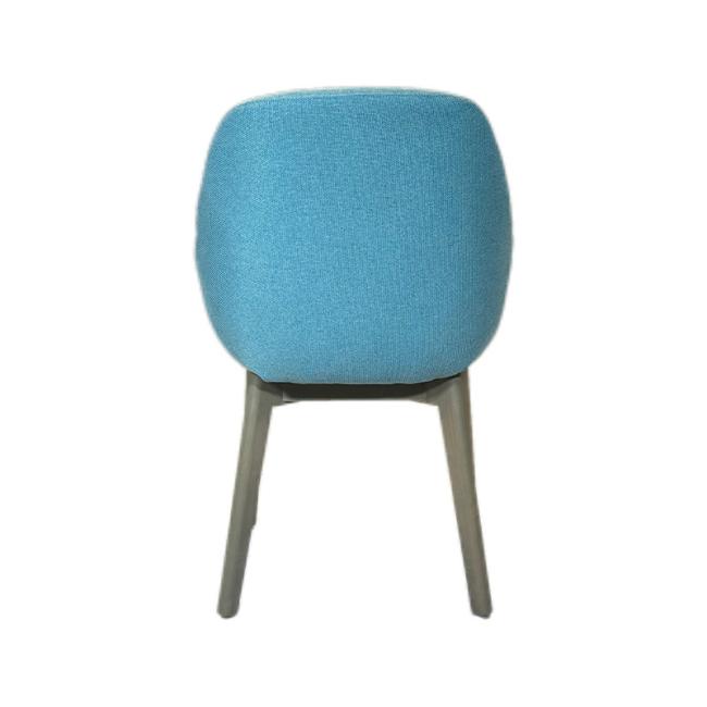 OEM Wholesale Hotel Furniture Northern Europe Fabric Solid Wood Dining Room Chair
