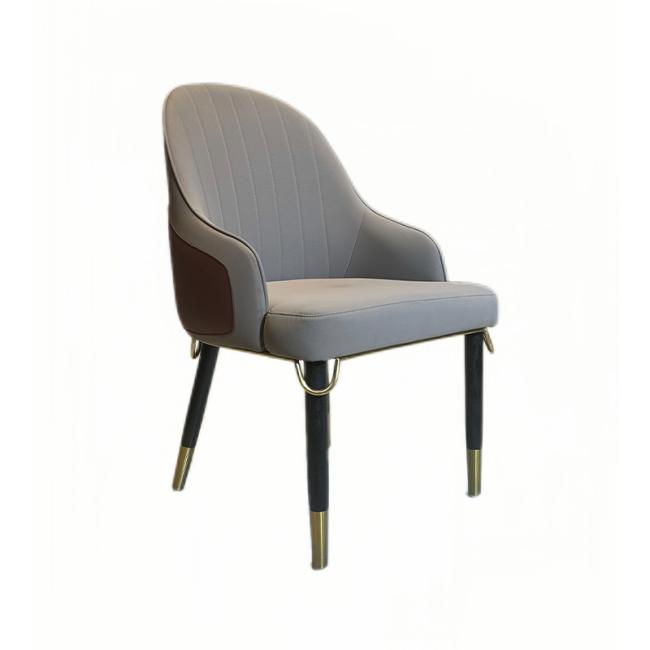 Hotel Furniture OEM ODM Wholesale Dining Room Luxury Solid Wood Leather Chair