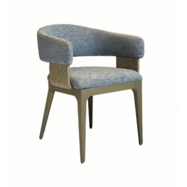Hotel Furniture Simple Durable Solid Wood Fabric Chair Restaurant Dining Room OEM