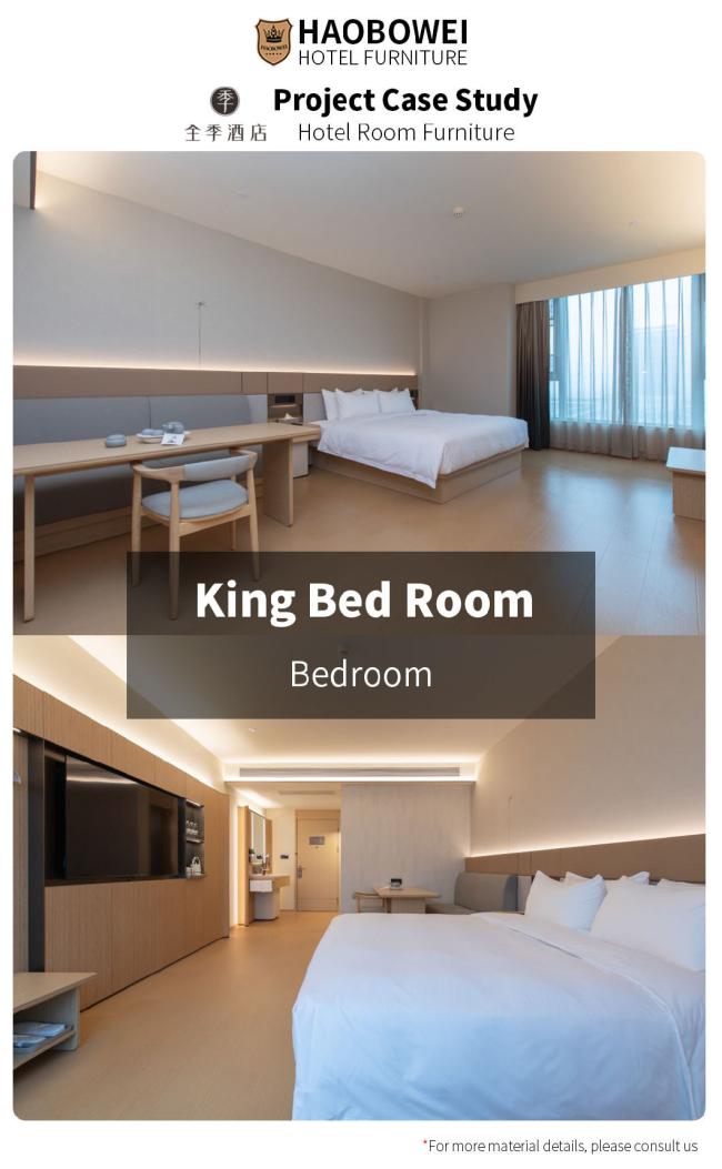 Resort Furniture Bedroom Apartment Set 3 Star Modern Style Source Factory Hotel