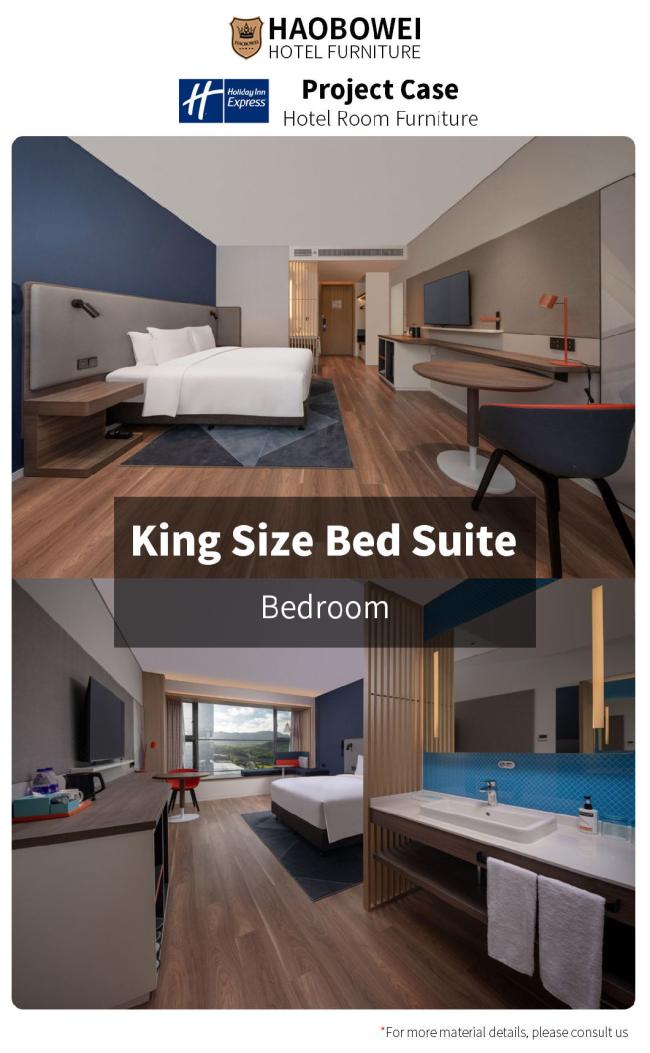 4 Star Hotel Modern Luxury Style King Size Bedroom Set China Furniture