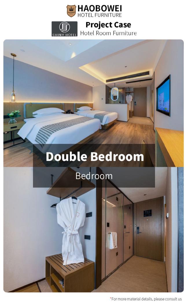 Wholesale Hotel Furniture Foshan Modern Standard King Size 3 Star Bedroom Set