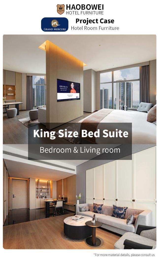 Hotel Furniture Foshan Modern Luxury Set Apartment Headboard Custom King Size Bedroom