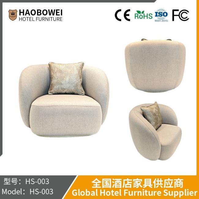 Foshan Single Sofa Set, Hotel Rooms and Lodgings General-Purpose Couch with Pillow