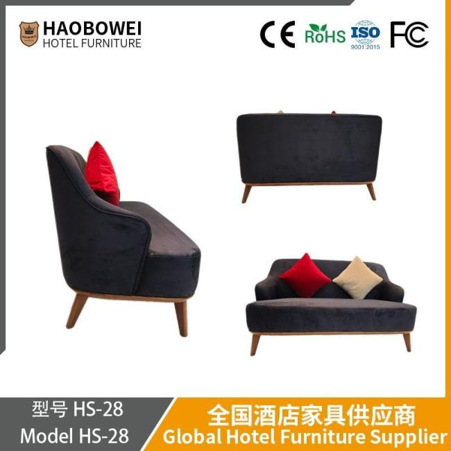 Nordic Leisure Rest Area Tea Restaurant Sofa Booth Meeting Table and Chair Commercial Caf&eacute; Sofa