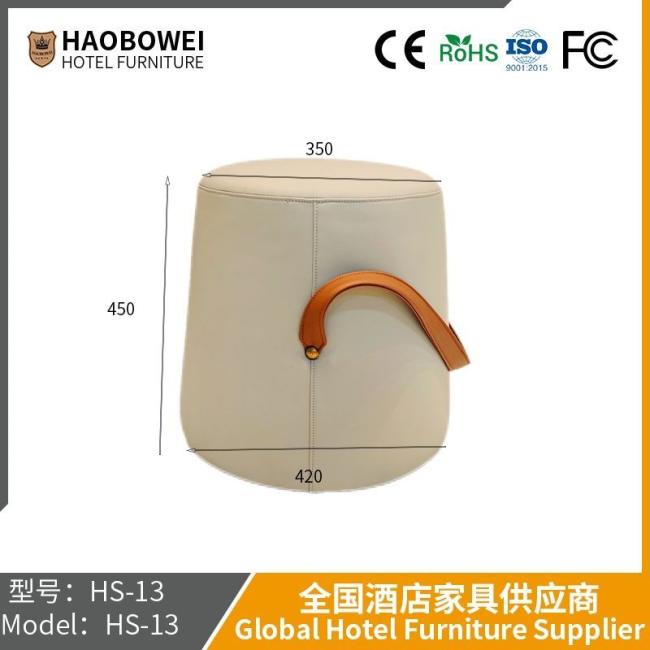 Haobowei Furniture Small Dun Zi Home with The Door for Shoes Stool Living Room Sofa Stool Hand-Held Low Stool Sit Dun Round Stool Light Luxury Lovely Simple
