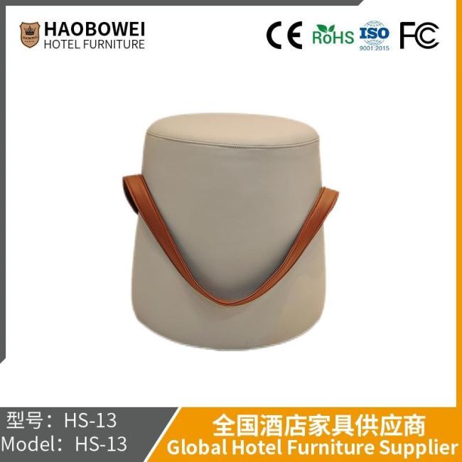 Haobowei Furniture Small Dun Zi Home with The Door for Shoes Stool Living Room Sofa Stool Hand-Held Low Stool Sit Dun Round Stool Light Luxury Lovely Simple