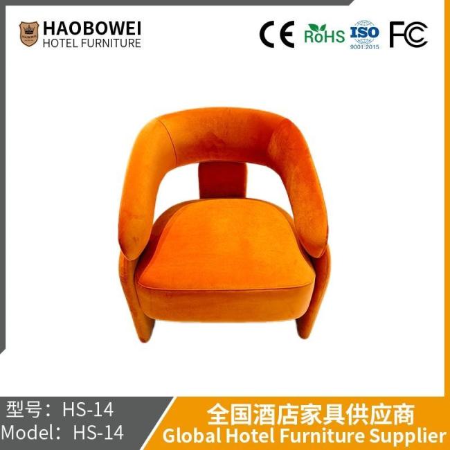 Designer Living Room Sofa Chair Leisure, Scandinavian Furniture Network Red Back Single Chair Luxury Armrest Cloth Chair