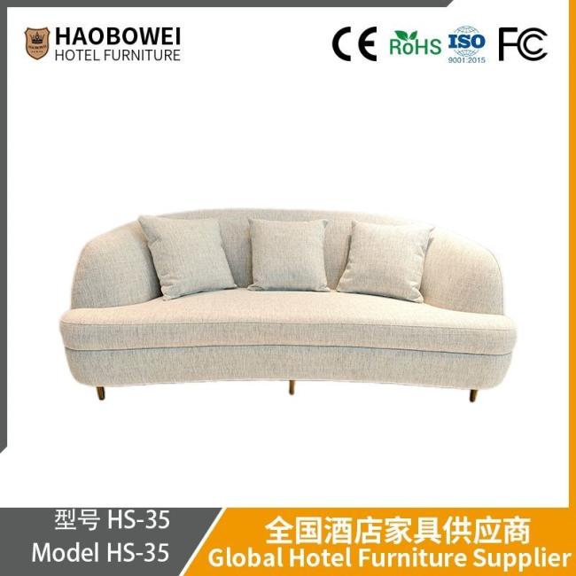 Modern Simple Fabric Sofa for Living Room. with Super Large Sitting Depth and Movable Backrest. MID-Century Style Chenille Combined Sofa.