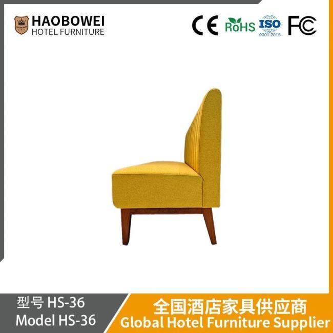 Modern Light Luxury Themed Sky Western Restaurant Booth in Foshan, Guangdong. Light Luxury High-End Custom Fabric Sofa.