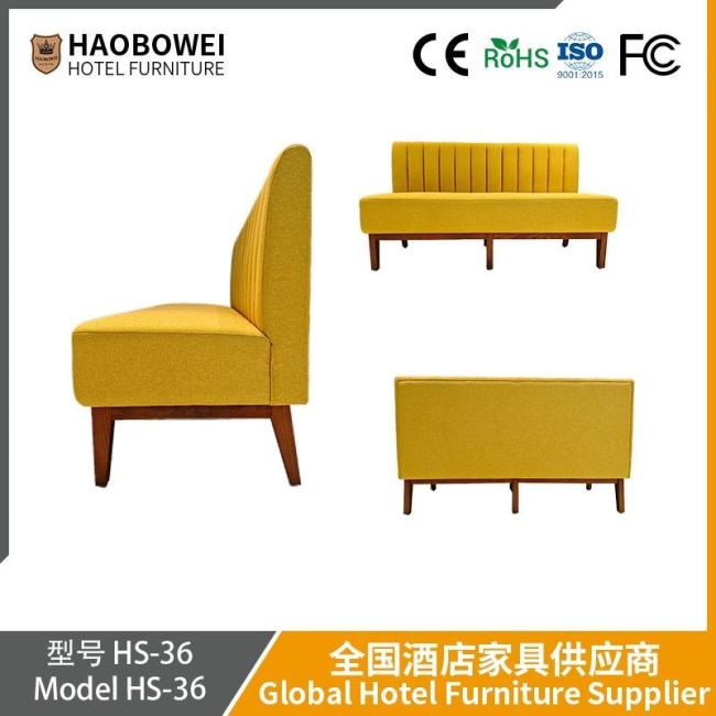 Modern Light Luxury Themed Sky Western Restaurant Booth in Foshan, Guangdong. Light Luxury High-End Custom Fabric Sofa.
