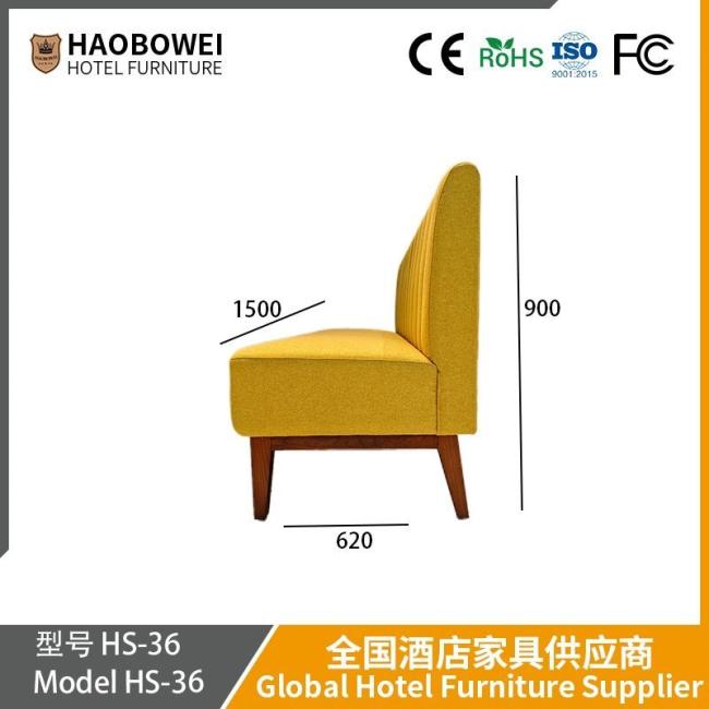 Modern Light Luxury Themed Sky Western Restaurant Booth in Foshan, Guangdong. Light Luxury High-End Custom Fabric Sofa.