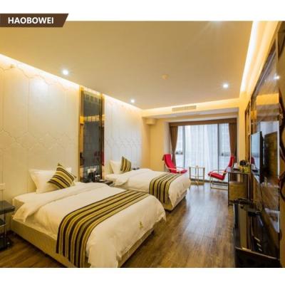 Cina Mobili da letto per hotel 3-5 stelle Cornice per letti con sedia Legno compensato in vendita