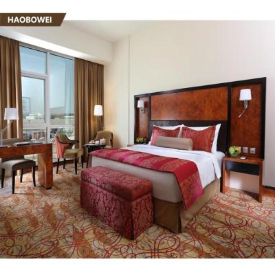 Cina Arredamento per camera da letto dell'hotel Ramada Hospitality Materiale in pelle in tessuto personalizzato in vendita