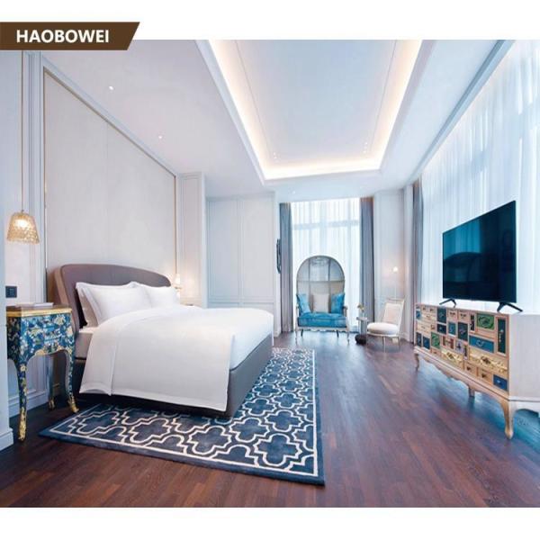 Quality HAOBOWEI Commercial Luxury Hotel Bedroom Furniture Furnishing Companies for sale