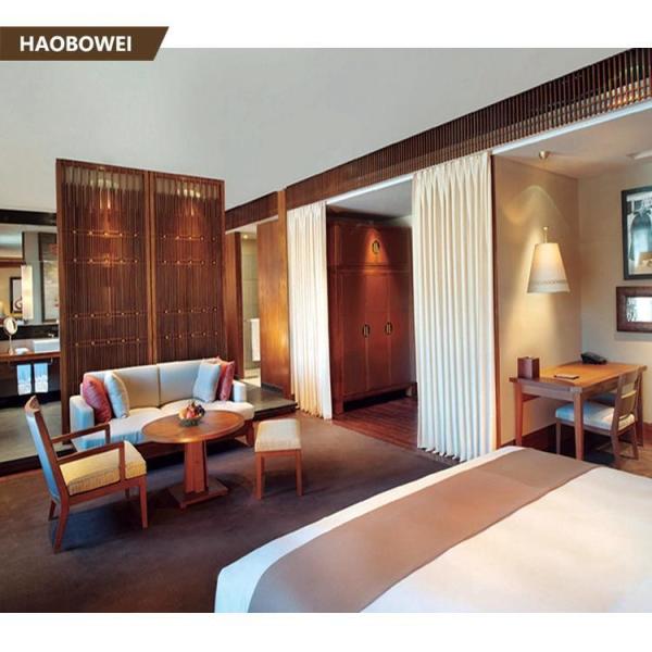 Quality HAOBOWEI Commercial Luxury Hotel Bedroom Furniture Furnishing Companies for sale