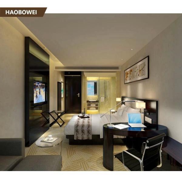 Quality HAOBOWEI Commercial Luxury Hotel Bedroom Furniture Furnishing Companies for sale