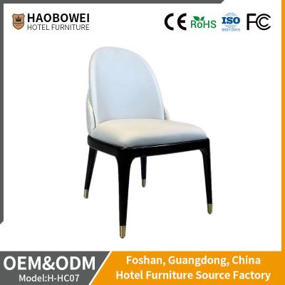 China Medium Back Leather Dining Chair for Home Dine Room Hotel Furniture OEM Initial Payment for sale