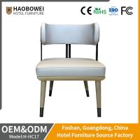 China Tufted Leather Dining Chair Bulk Without Armrest 565mm 790mm Ash Wood Frame for sale