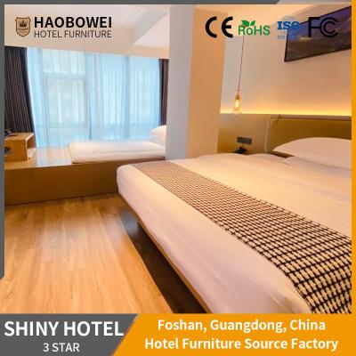 Cina Three Star Hotel Furniture Foshan Modern Style King Size Bedroom Set With Materials in vendita