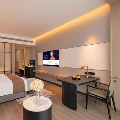 Cina Curved Backrest Modern Style King Size Bedroom Furniture Set For Five Star Hotel In Foshan in vendita