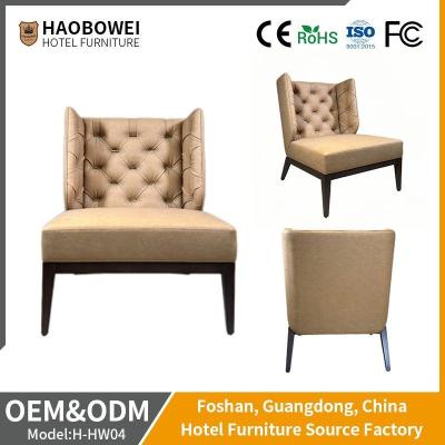 Cina Luxury Durable Leisure Leather Living Room Bedroom Lobby Home Hotel Mobili Chair in vendita
