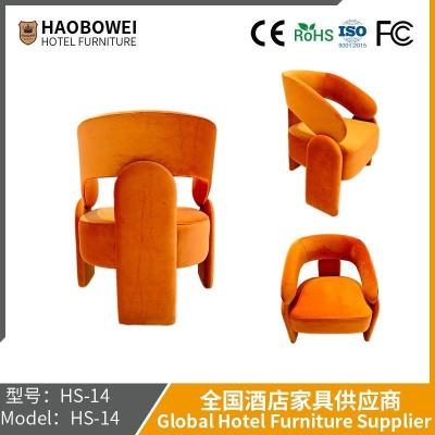 China Designer Living Room Sofa Chair Leisure, Scandinavian Furniture Network Red Back Single Chair Luxury Armrest Cloth Chair for sale