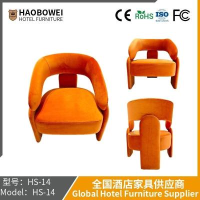 China Designer Living Room Sofa Chair Leisure, Scandinavian Furniture Network Red Back Single Chair Luxury Armrest Cloth Chair for sale