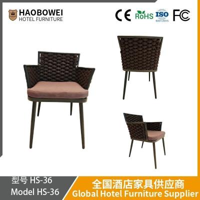 China Outdoor Courtyard Table And Chair Patio Garden Hotel Leisure Outdoor Wicker Chair Dining Table Waterproof And Sunproof Furniture for sale