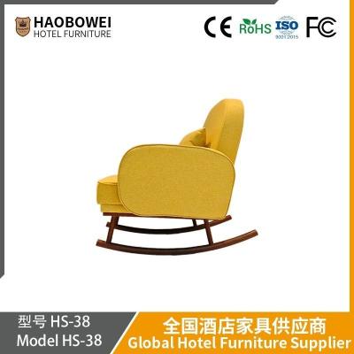 China Lazy Sofa For Lying And Sleeping Rocking Chair For Living Room Leisure Recliner For Bay Window And Balcony Single Sofa Chair With Footstool for sale