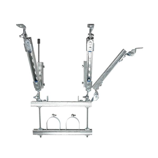 Quality Commercial 4 Way Seismic Bracing For Suspended Light Fixtures Pipe Hangers 600mm for sale